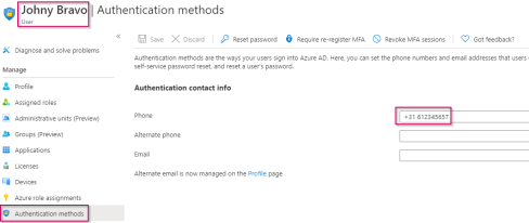 Pre-configure Authentication Methods for end users in Azure AD ...