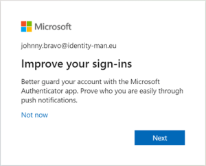 Nudging your users to the Microsoft Authenticator App for MFA with the ...